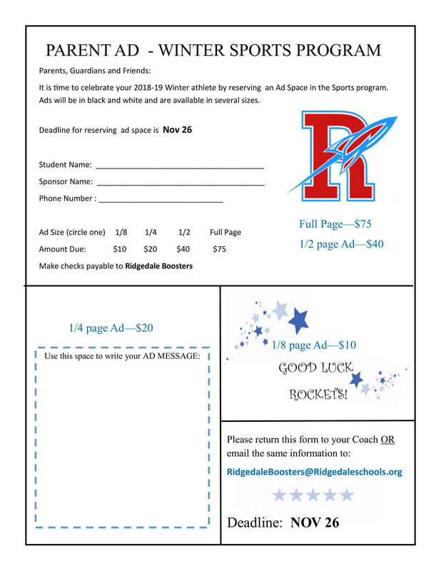 Parent Ad Form | Ridgedale Local School District